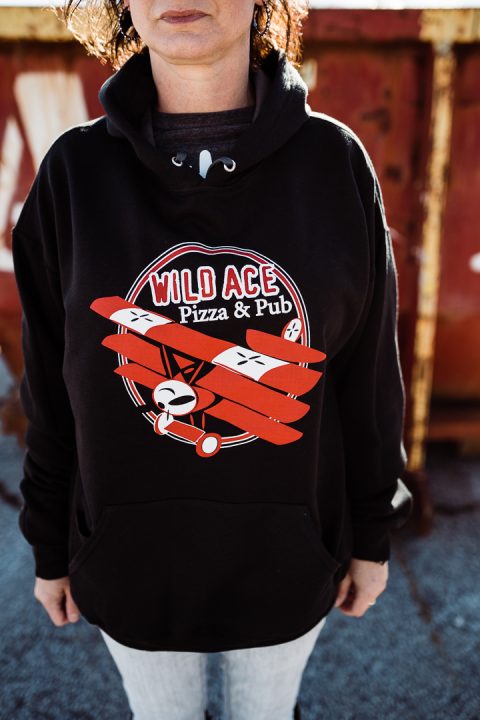 Wild Ace Logo Hoodie - Black - Pizza and Beer - Greer, SC - Wild Ace ...