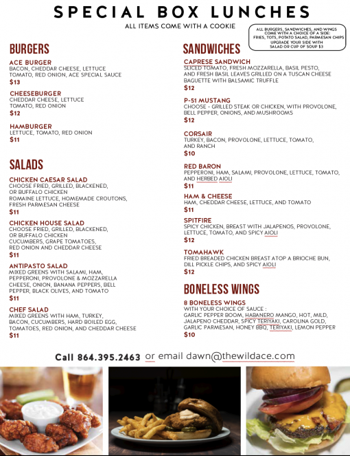 Menus - Pizza and Beer - Greer,SC - Pizza and Beer - Greer, SC - Wild ...